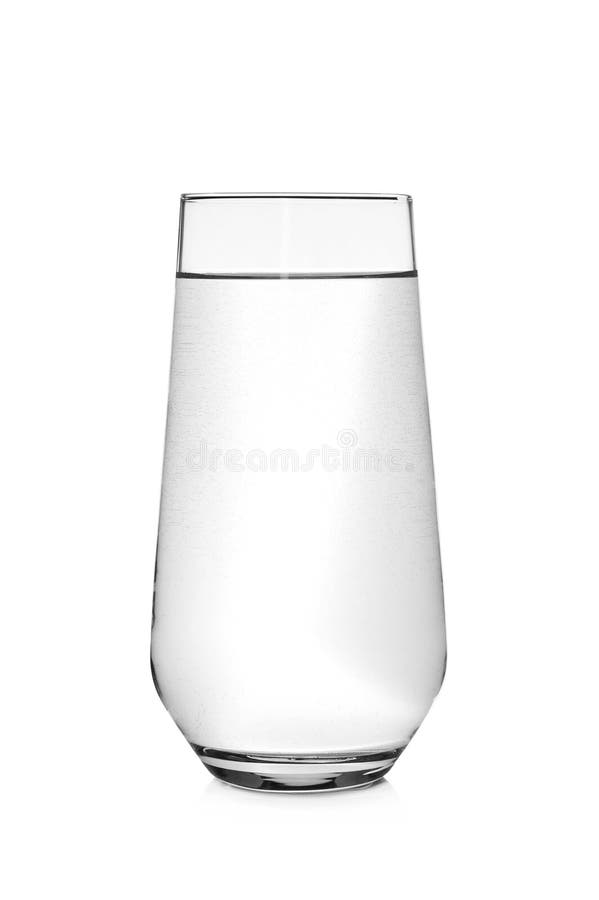 Glass of Fresh Water on White Background Stock Photo - Image of energy ...