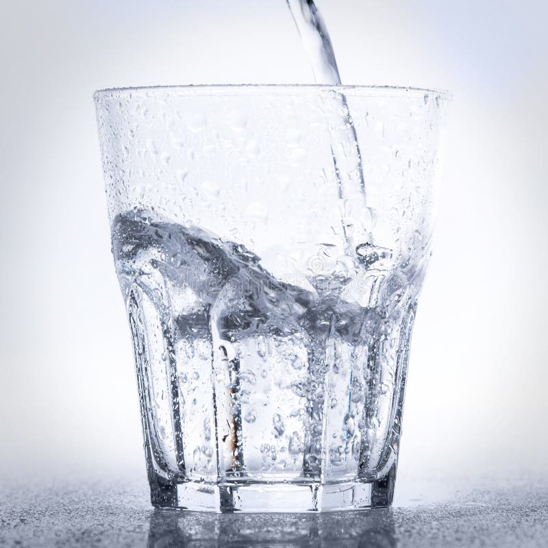 Glass with fresh water stock photo. Image of clear, refreshment - 57905212