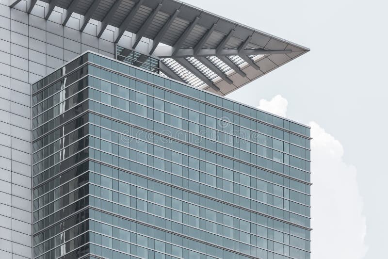 Glass Front of High Rise Building in Frankfurt at Daytime Stock Photo ...