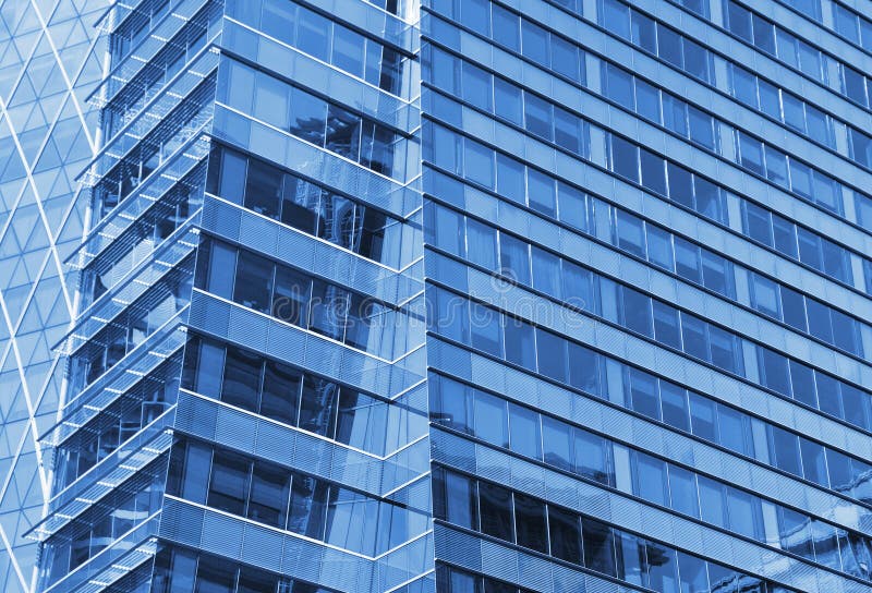 Glass Front of a Modern Office Building Stock Image - Image of steel ...