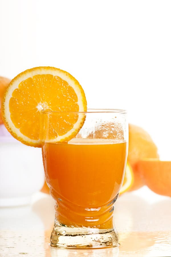 Glass Full of Fresh Orange Juice Stock Photo - Image of fruit, beverage ...
