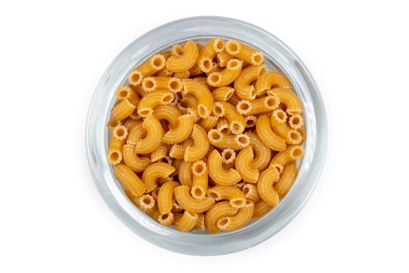 A Glass Full of Rigati Macaroni Pasta Stock Image - Image of ...
