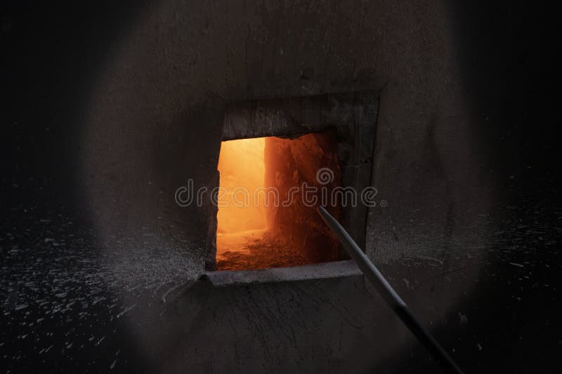 A Glass Furnace stock image. Image of temperature, fire - 273016697