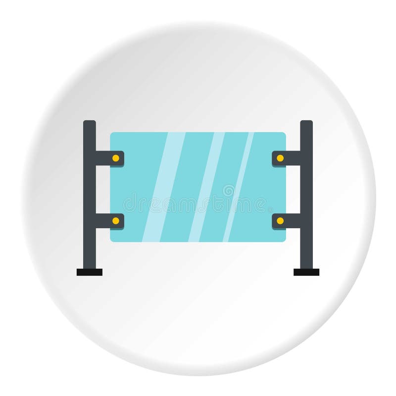 Glass gate icon white stock vector. Illustration of outdoor - 96413851
