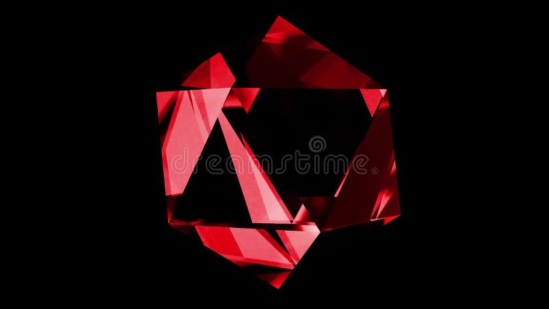 Glass Geometric Low Poly Sphere Shape with Triangles Motion Graphics ...