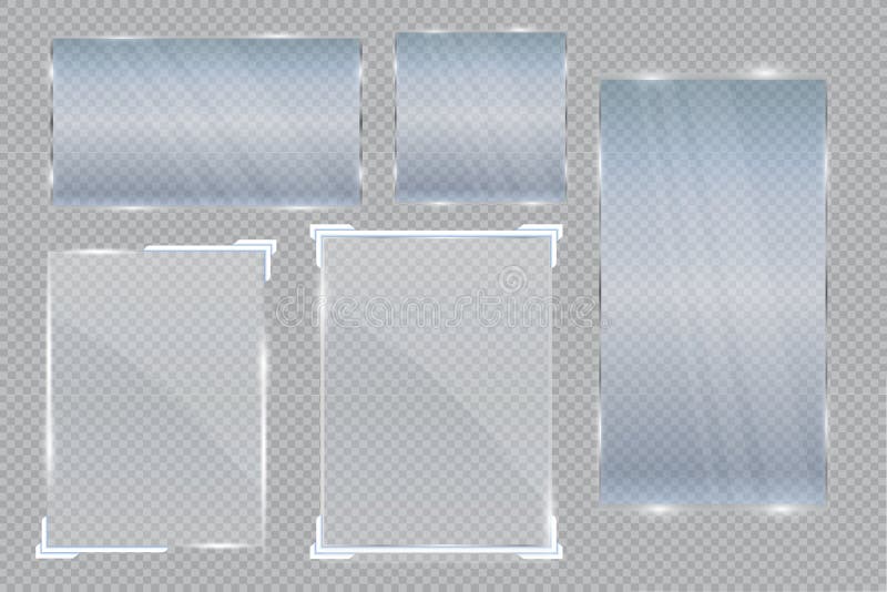 Glass Geometric Shape on a Transparent Background. Stock Vector ...