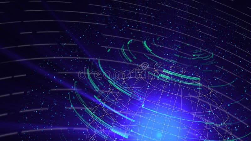 Glass Globe Distortion Digital Background Loop, Abstract 3d Render ...