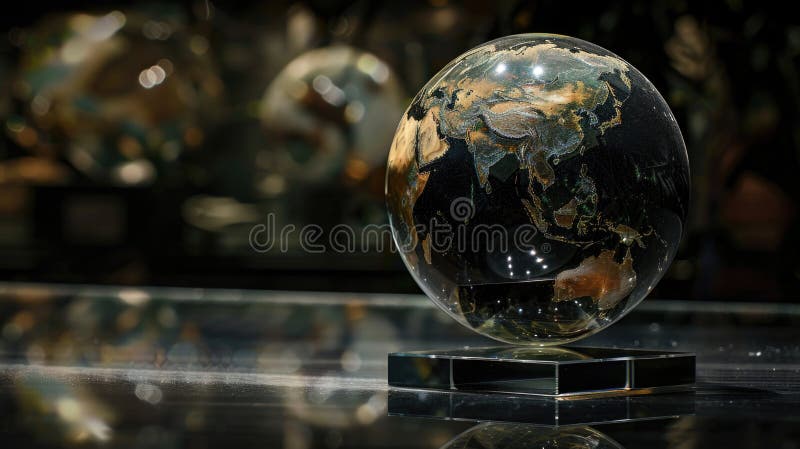 A Glass Globe Resting on a Table. Ideal for Business and Travel ...