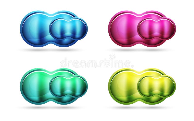 Glass Glossy Shiny Circle Round Shape Stock Vector - Illustration of ...