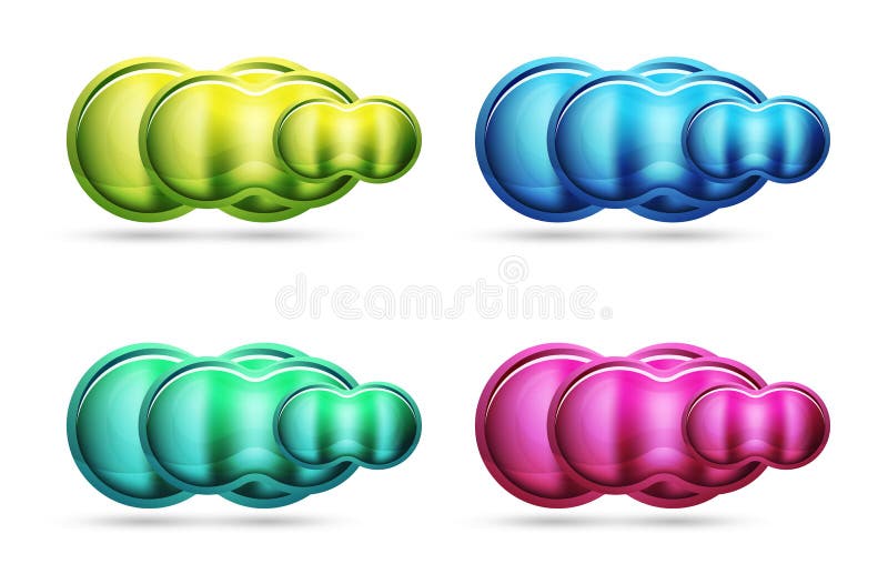 Glass Glossy Shiny Circle Round Shape, Matte Realistic Material Bubble ...