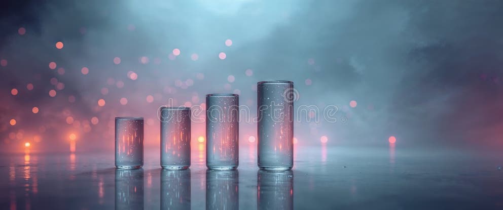 Glass Gradient. a Visual Representation of Growth, Progression, and ...