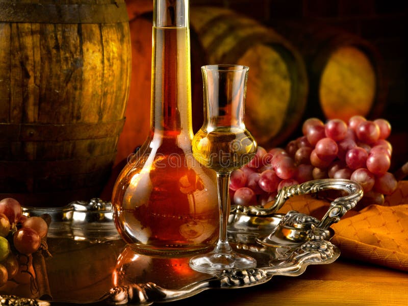 Glass of grappa stock photo. Image of primer, snacks - 38856956