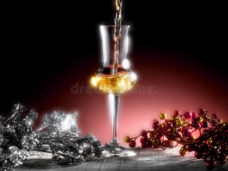 Glass of grappa stock image. Image of barrel, schnapps - 38857883