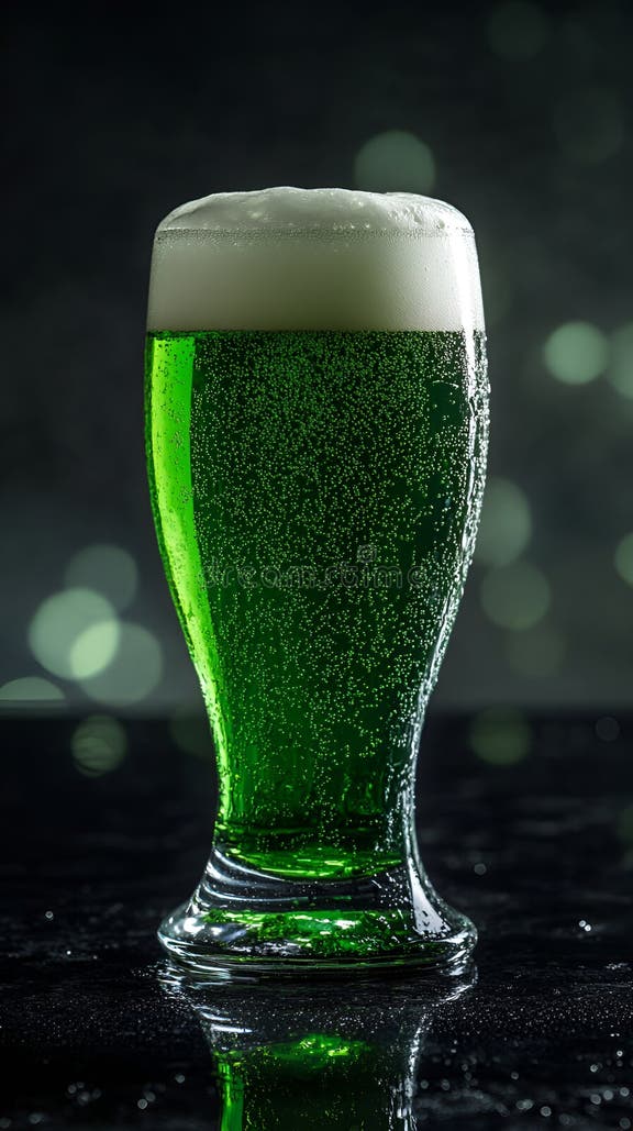 Glass of Green Beer Pattern Stock Image - Image of pint, scrapbooking ...
