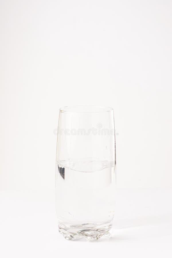 Glass Half Empty or Glass Half Full Stock Image - Image of fresh ...