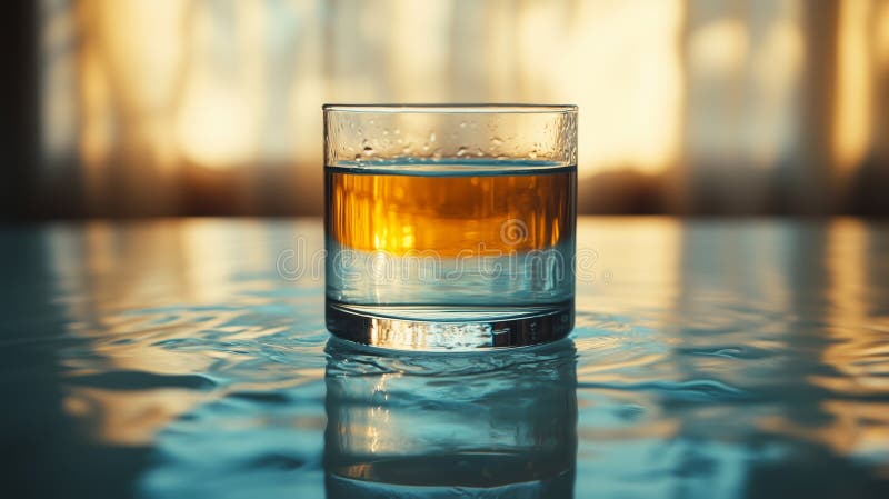 Glass Half Full or Half Empty, Cool Graphic Stock Photo - Image of ...
