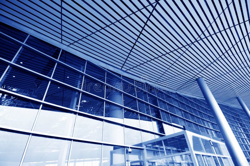 Glass hall stock image. Image of buildings, transparent - 21128245