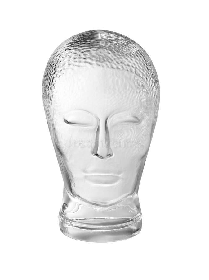 Glass head portrait stock image. Image of isolated, concepts - 331985949