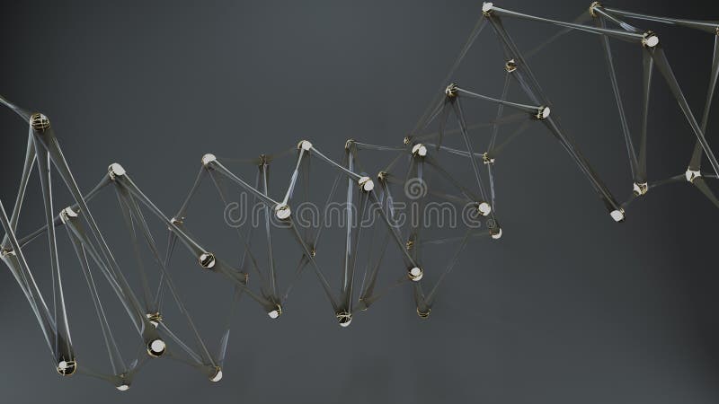 Glass Helix Shape 3D Rendering Stock Illustration - Illustration of ...