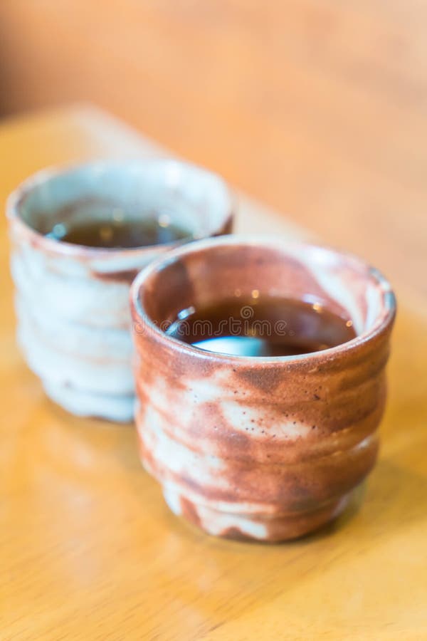 Glass of hot tea stock photo. Image of matcha, style - 100995166