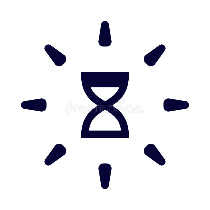 Glass Hour, Waiting , Time, Glass Hour Waiting Icon Stock Vector ...
