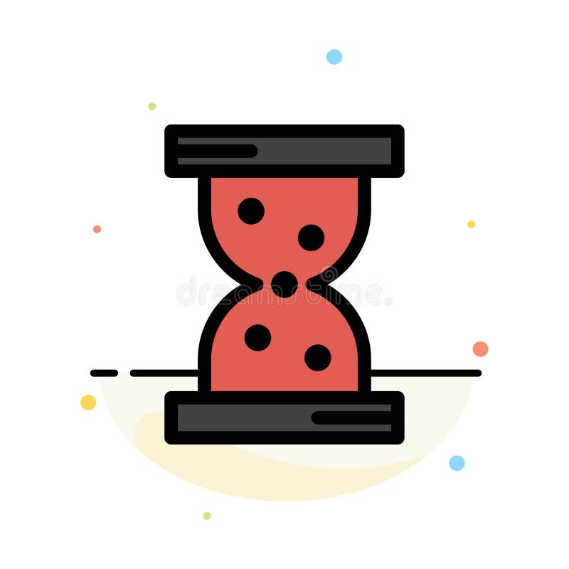 Glass, Hour, Watch Abstract Flat Color Icon Template Stock Vector ...