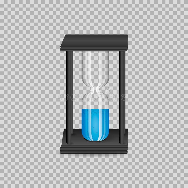 Hourglass in a frame stock vector. Illustration of blue - 163363931