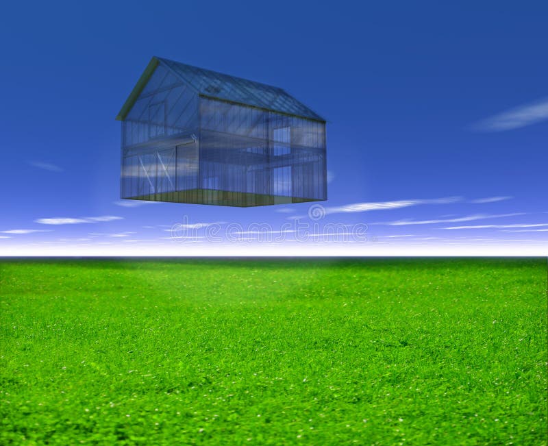 Glass House stock illustration. Illustration of lifestyle - 25434971