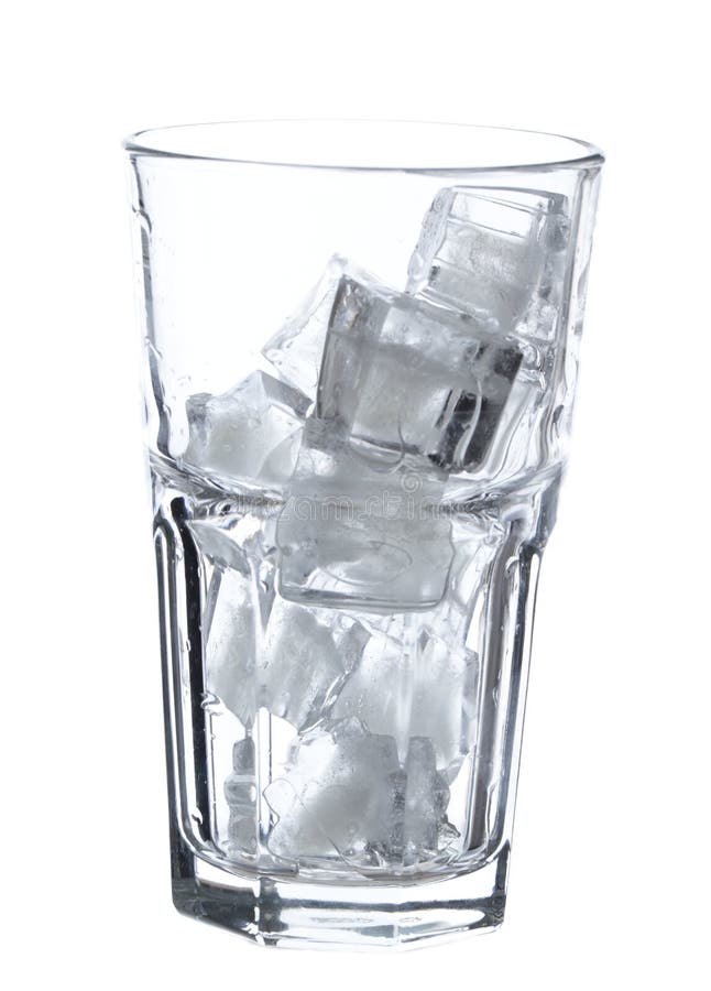 Glass with ice and lemon stock image. Image of glass - 13429295