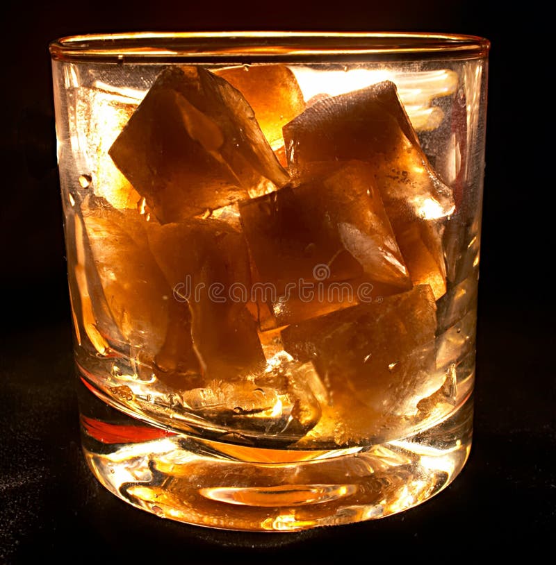 Glass with ice stock photo. Image of alcohol, dessert, health - 846618