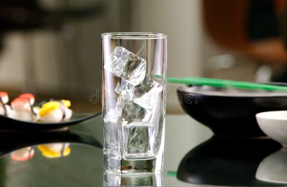 Glass of Ice Cold on the Table. Stock Image - Image of table, cold ...