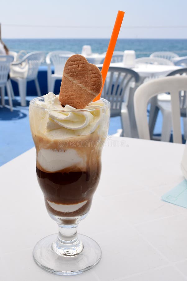 Glass with Ice Cream and Coffee Stock Photo - Image of coffee, summer ...