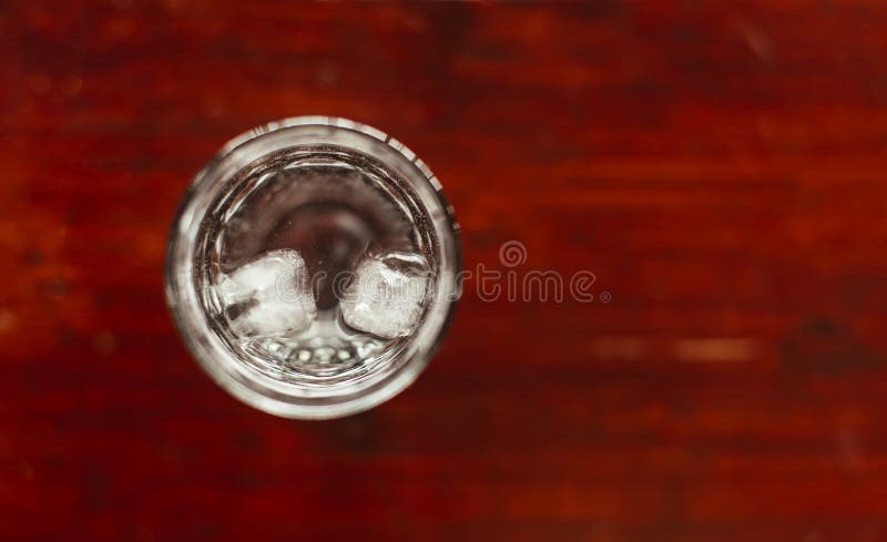 Glass of Ice Water on the Table Stock Photo - Image of cool, drink ...