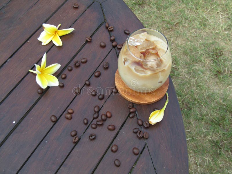 A Glass of Iced Coffee Ready To Drink Stock Image - Image of drinks ...