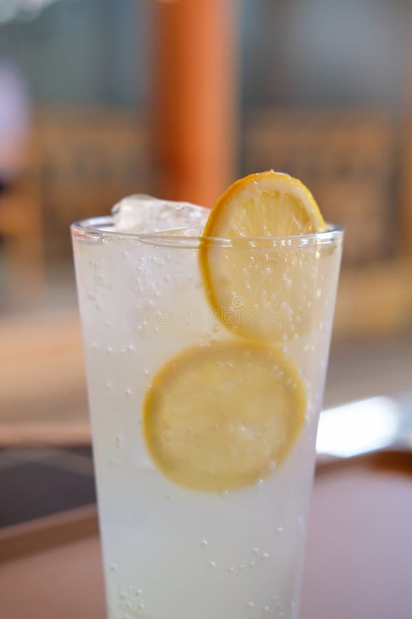 A Glass of Iced Lemonade Soda Stock Photo - Image of vitamin, dessert ...