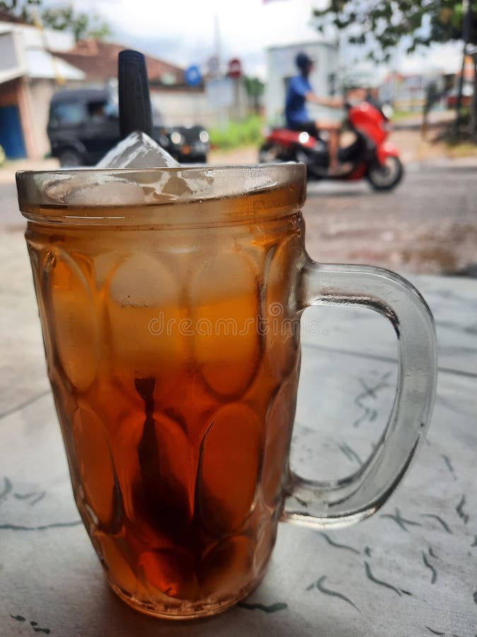 A Glass of Iced Tea on a Hot Day Stock Photo - Image of iced, glass ...