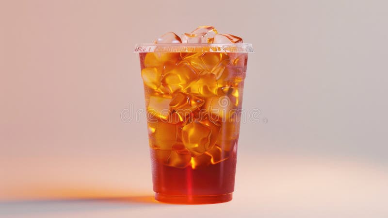 A Glass of Iced Tea with Ice Cubes. Perfect for Summer Refreshment ...