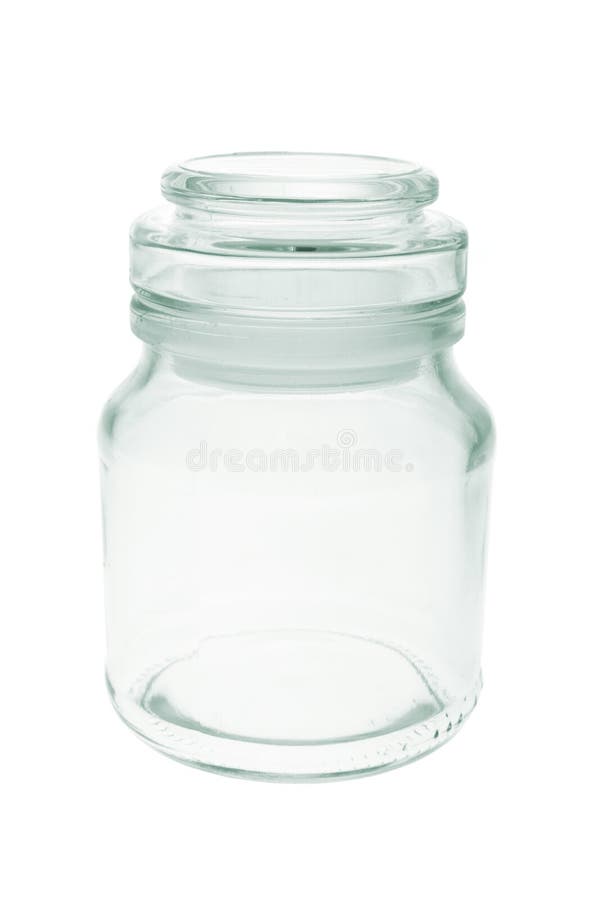Glass Jar stock image. Image of transparent, white, kitchenware - 5108983