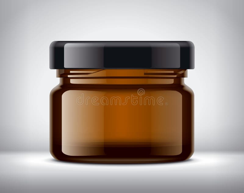 Glass Jar on Background stock vector. Illustration of cover - 160192562