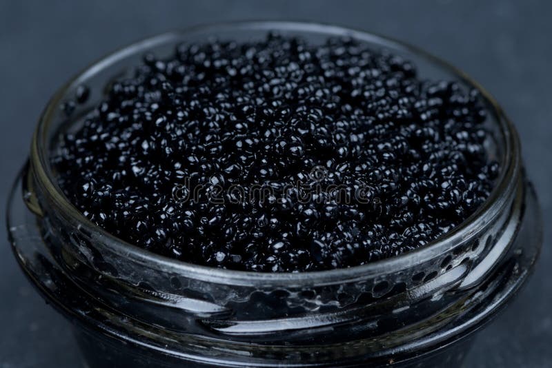 Black caviar stock image. Image of salty, fish, macro - 25174159