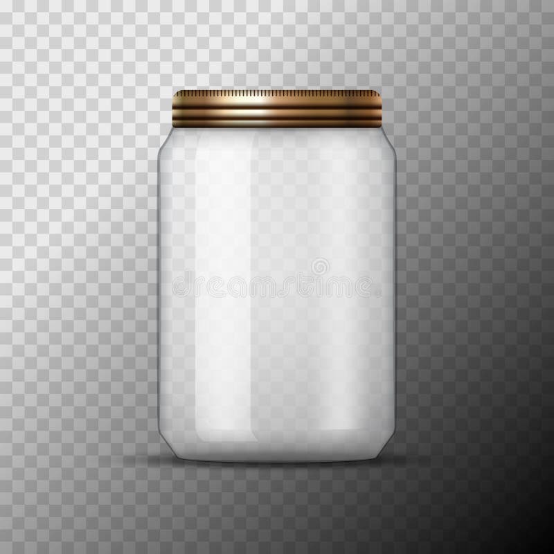 Glass Jar for Canning and Conservation. Vector Empty Jar Design ...