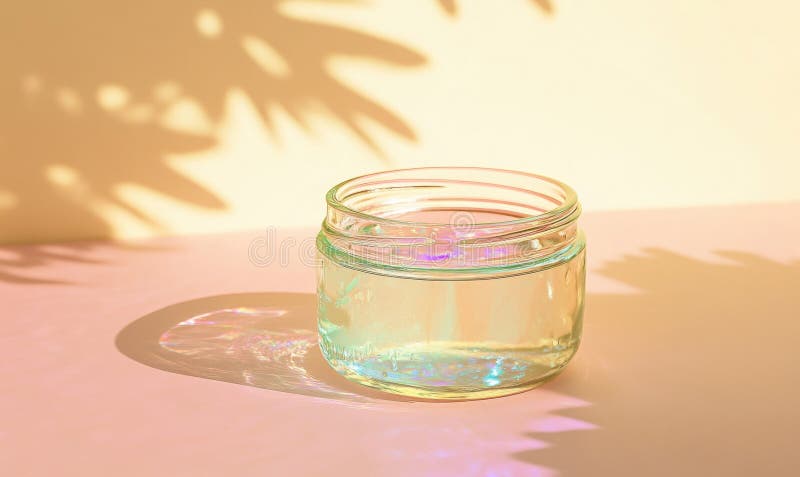 A Glass Jar with a Clear Liquid Inside Stock Illustration ...