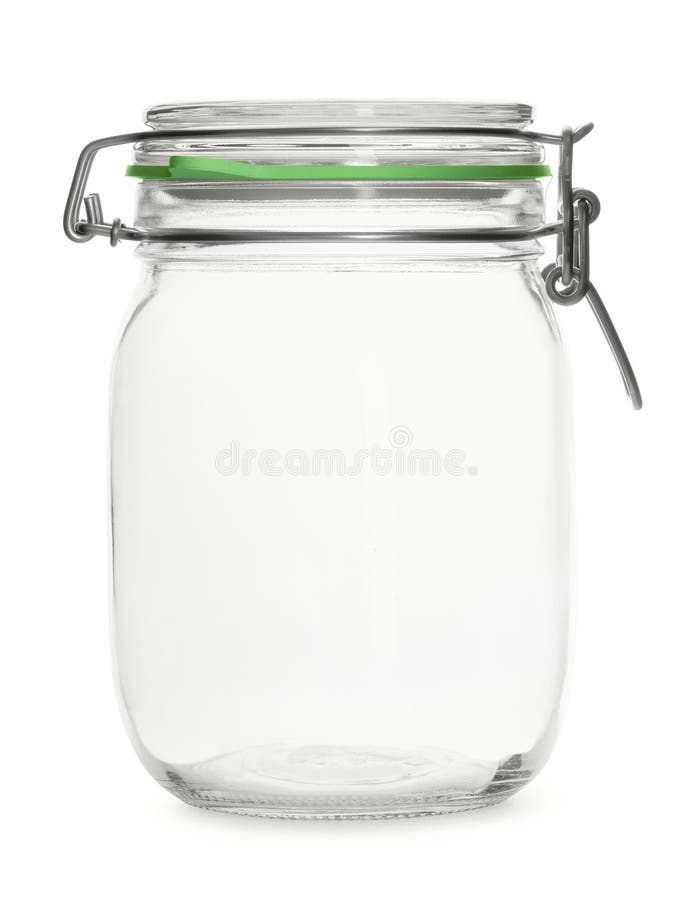 Empty glass jar stock photo. Image of domestic, drinking - 81264656
