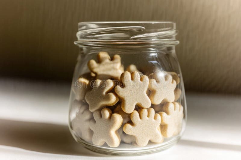 A Glass Jar Filled with Cookies Sitting on a Table, Perfect for ...