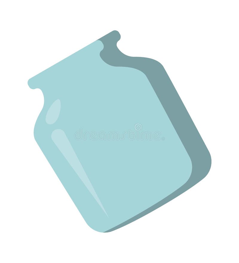 Glass Jar Flat Icon Trash Sorting and Utilization Stock Vector ...