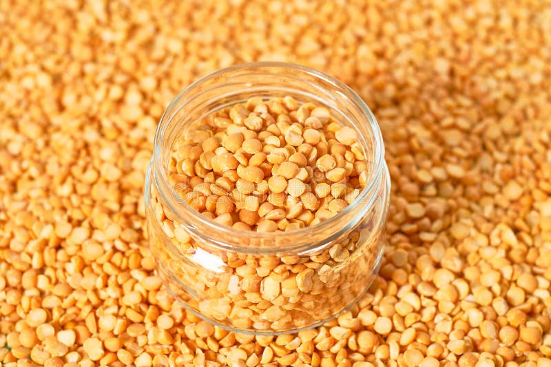 Glass Jar Full of Dried Grain of Peas Stock Image - Image of vegan ...