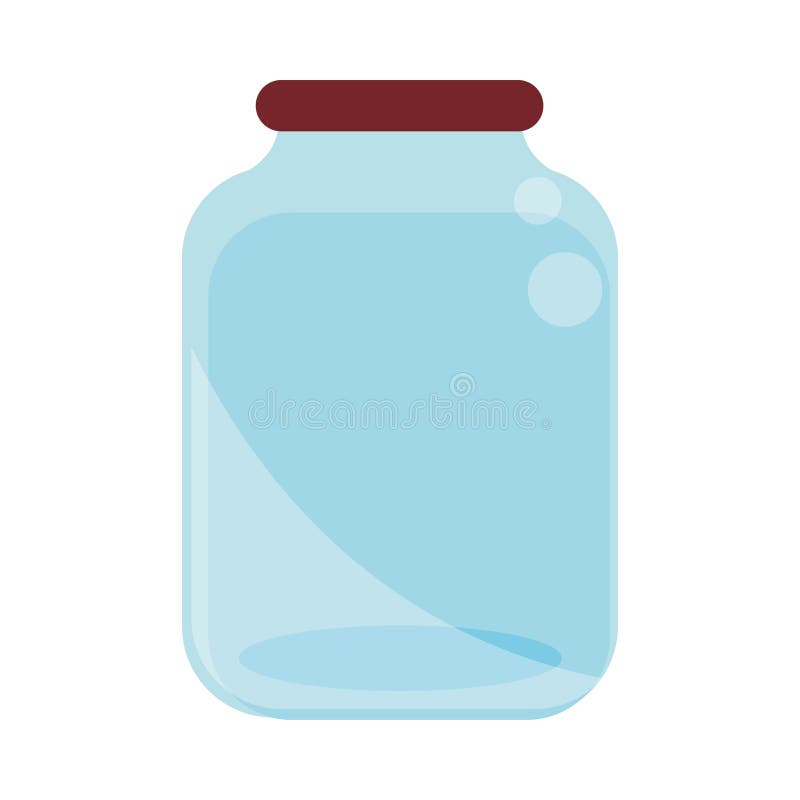 Glass jar utensil stock vector. Illustration of utensil - 253740047