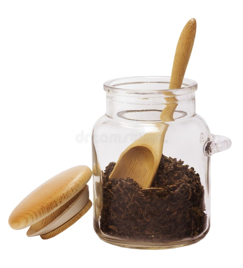 Glass Jar with a Wooden Spoon Stock Photo - Image of eating, food: 22881670