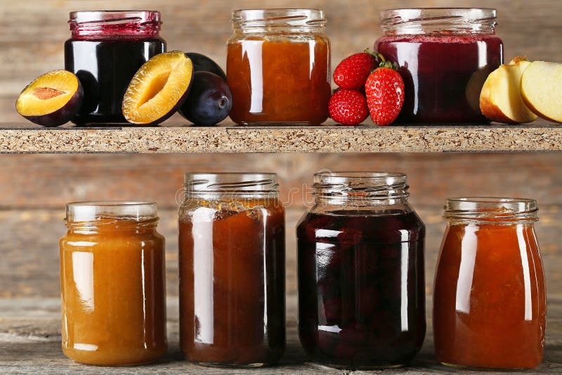 Different kinds of jam stock image. Image of apple, fruity - 103061919