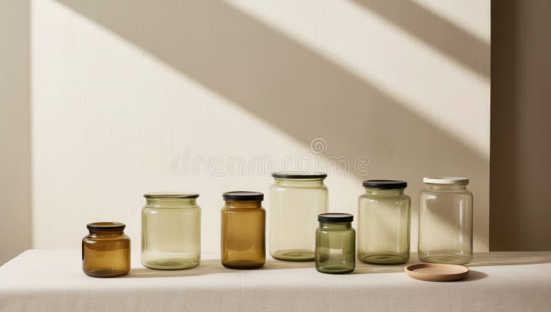 Glass Jars and Reusable Containers Arranged As a Practical Solution for ...